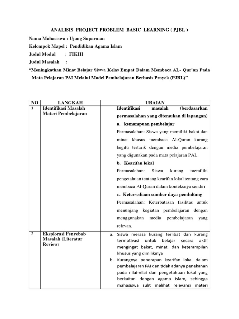 Exsplorasai Project Problem Basic Learning | PDF