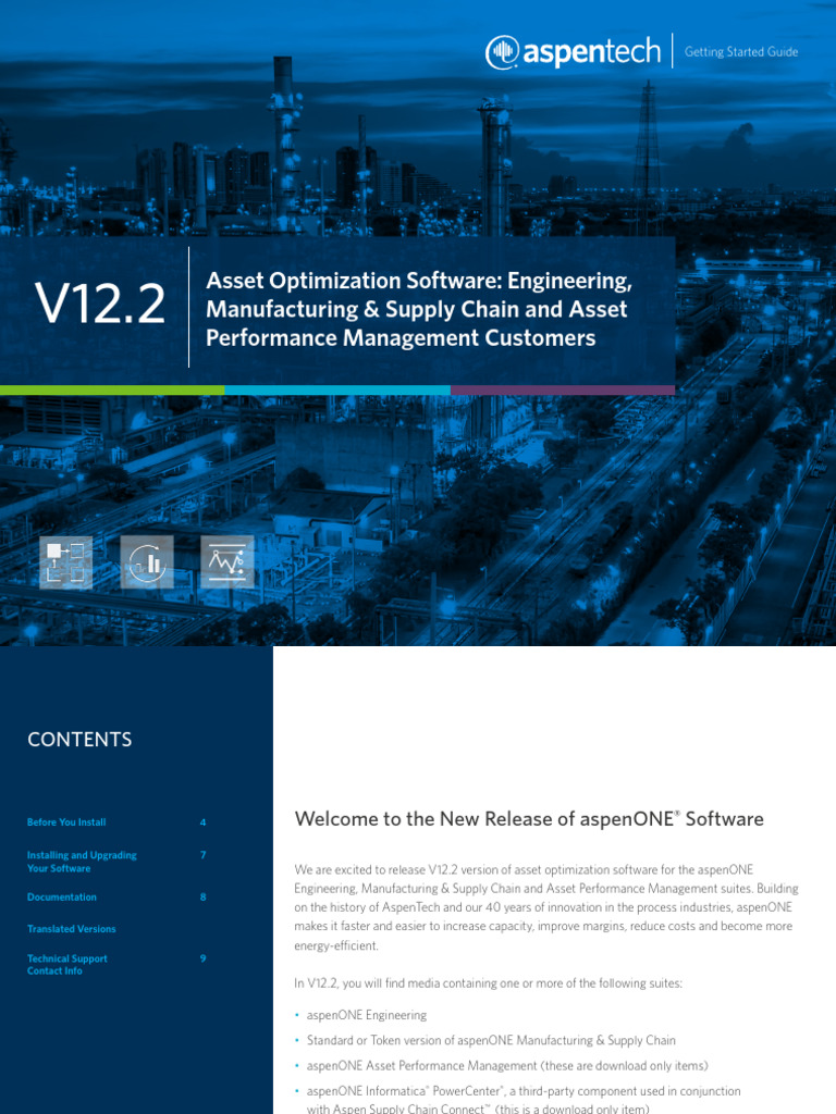 aspenONE V12-2 Getting Started Guide | PDF | Installation (Computer Programs) | Cloud Computing