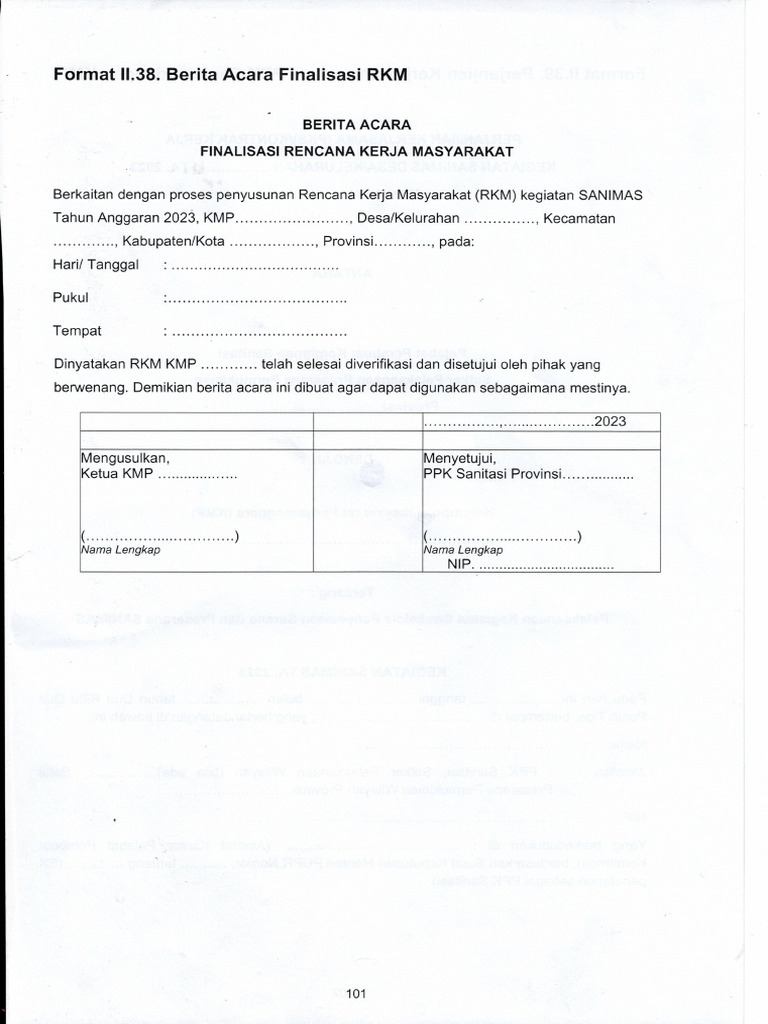 Ba. Finalisasi Rkm | PDF