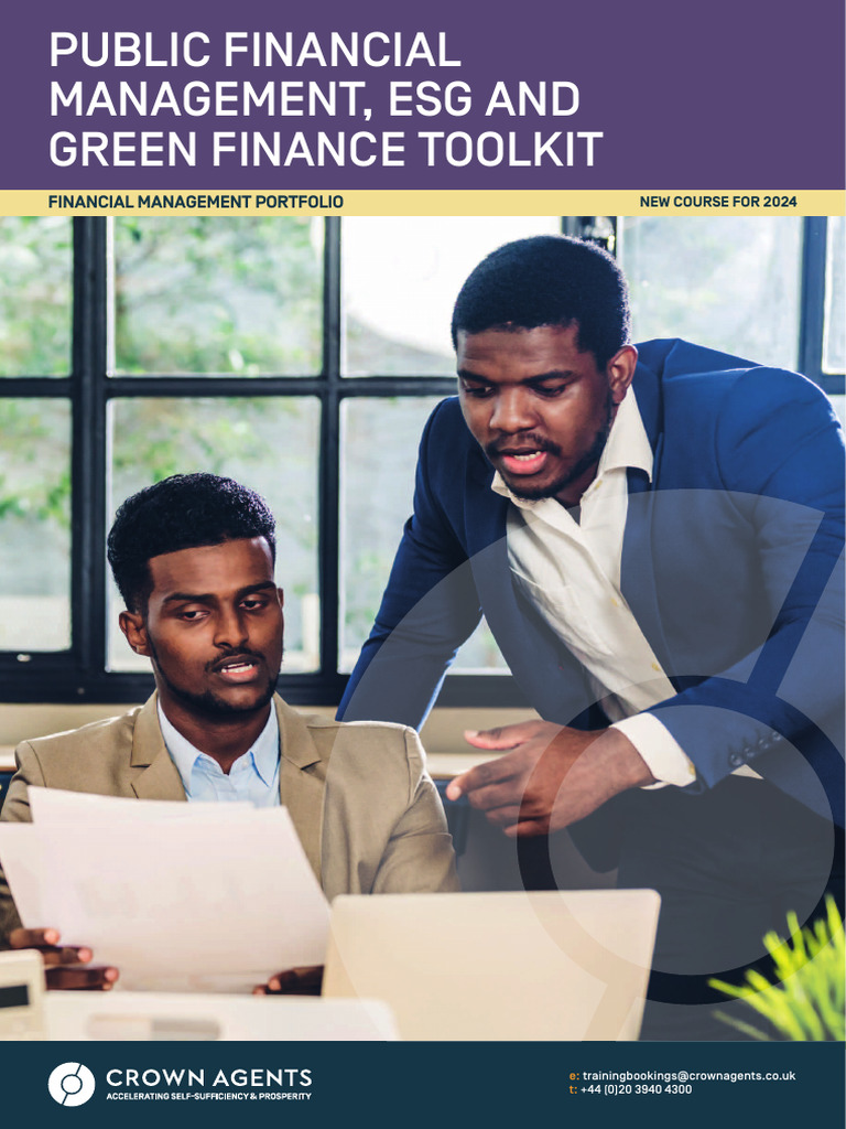 Public Financial Management ESG and Green Finance Toolkit | PDF ...