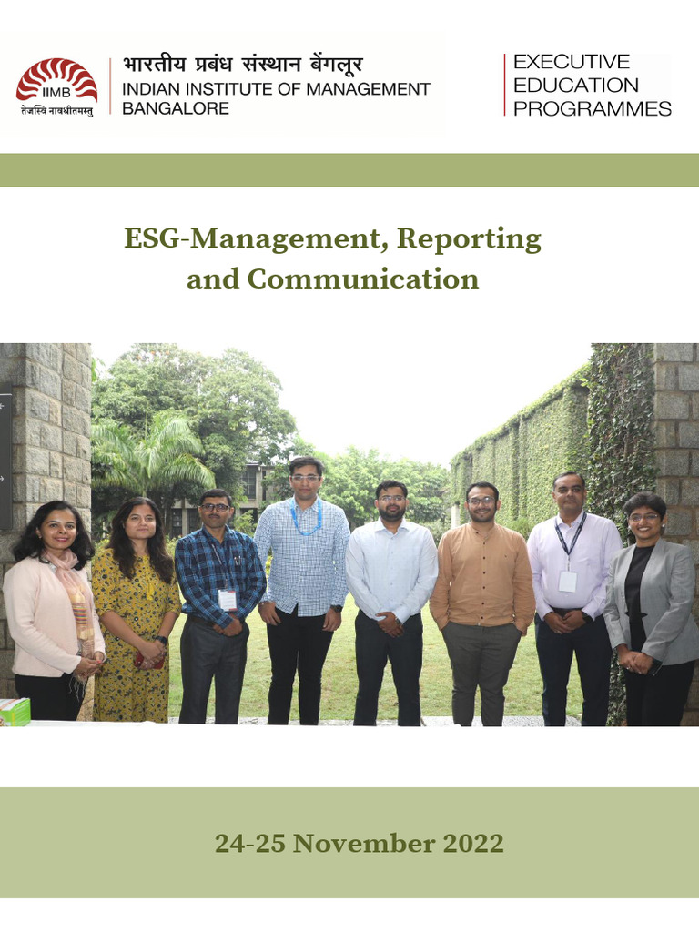 Esg Brochure 2023 Pdf Sustainability Governance