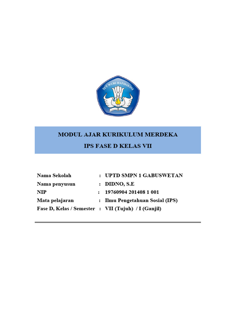 Modul Ajar Tema 01 Edit | PDF | Karier & Perkembangan | Kesehatan Holistik