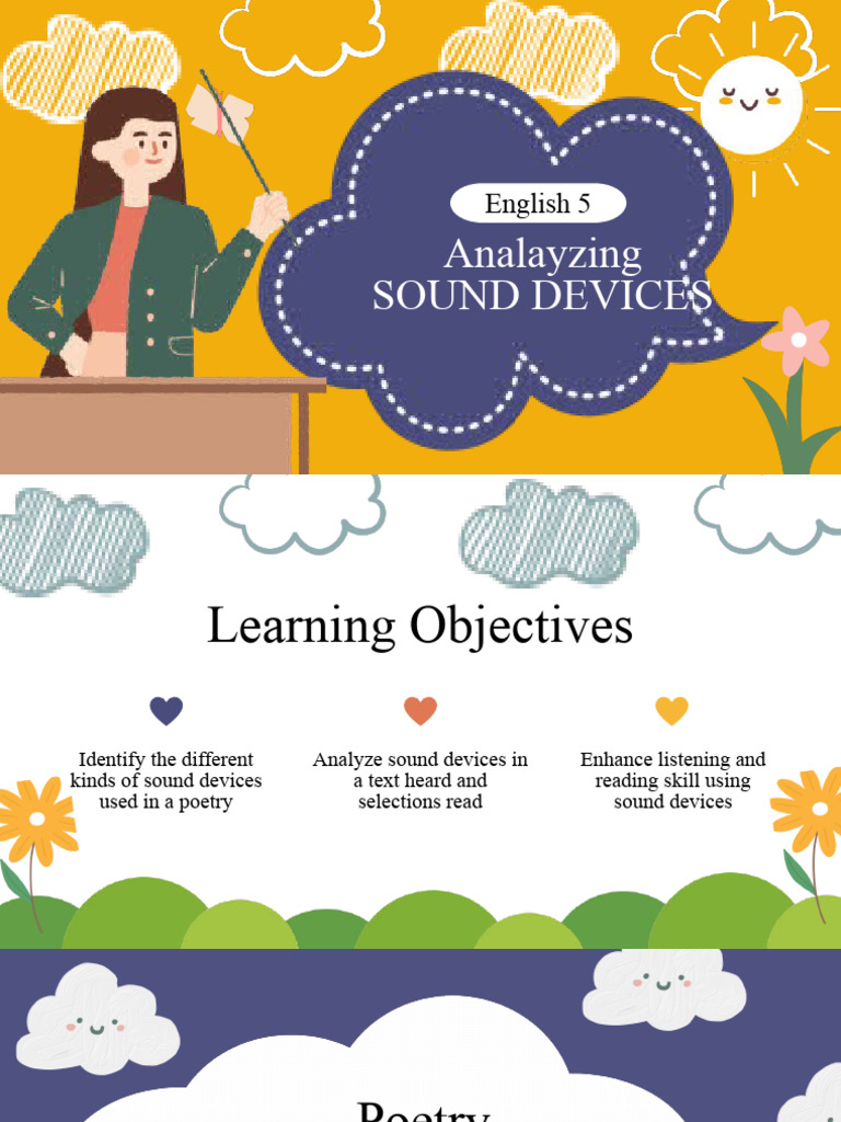 Colorful Illustrative Sound Devices English Presentation | PDF
