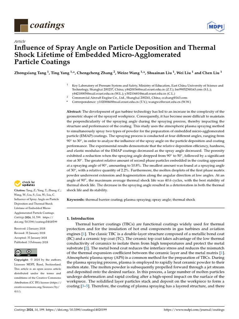 2024 (ZCC) - Influence of Spray Angle On Particle Deposition and ...