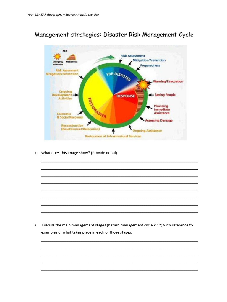 Disaster Management Cycle - Data Analysis | PDF | Emergency Management ...