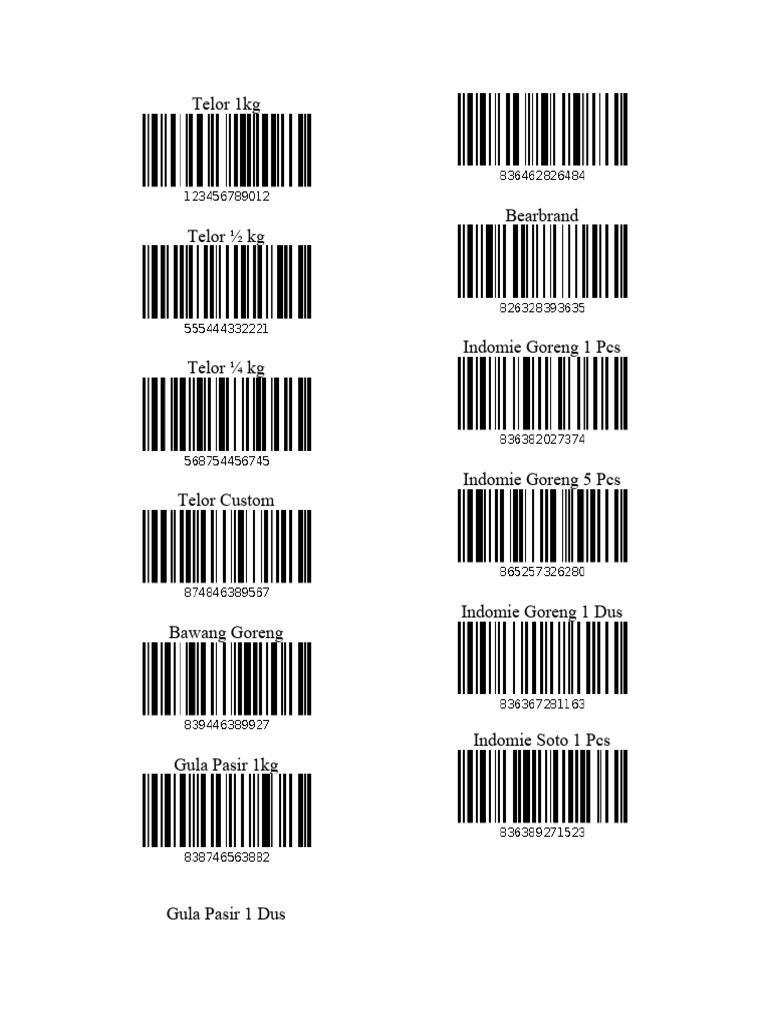Toko Barcode | PDF
