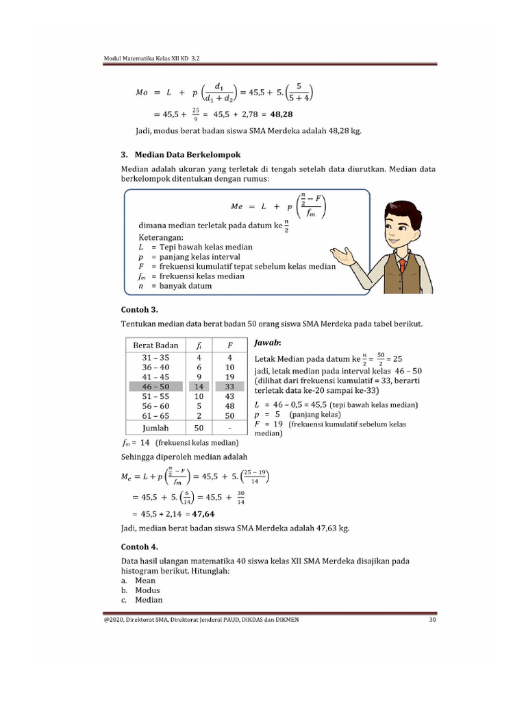 Modul Matematika Kelas XII KD 3.2 | PDF