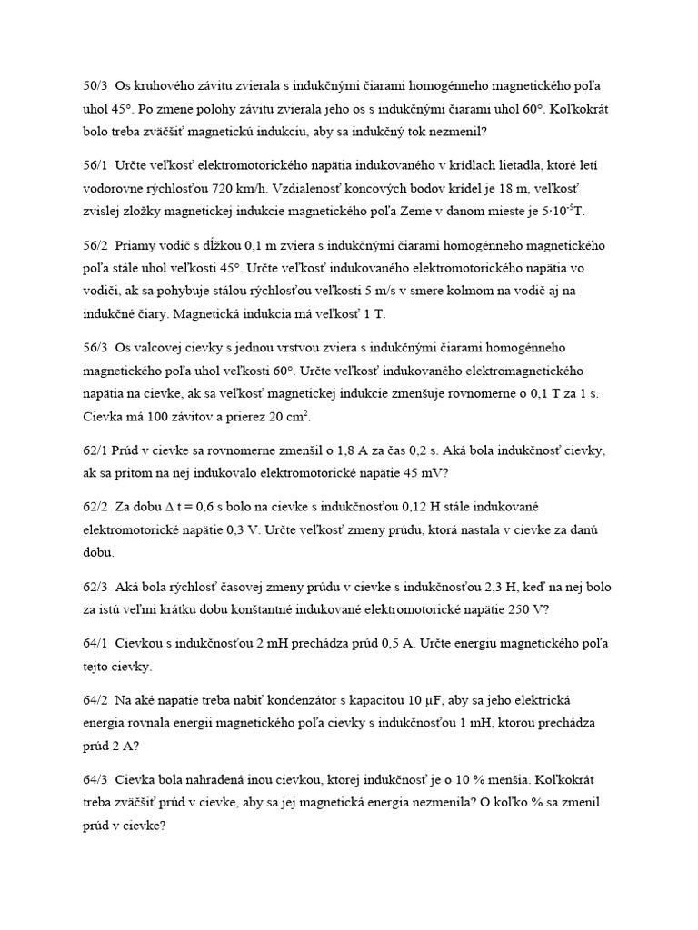 Nestacionarne Magneticke Pole - Priklady | PDF