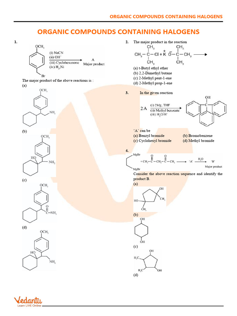 Halogen-Containing Organic Compounds | PDF | Organic Chemistry | Chemistry