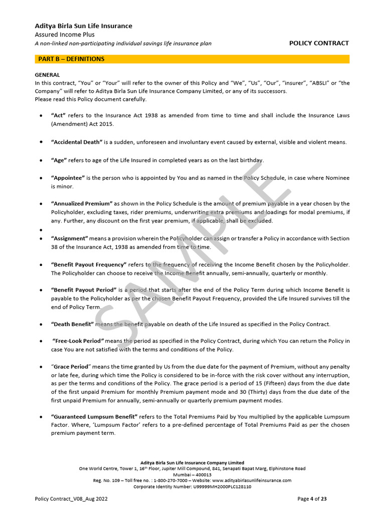 Life Insurance Policy Guide | PDF | Insurance | Life Insurance