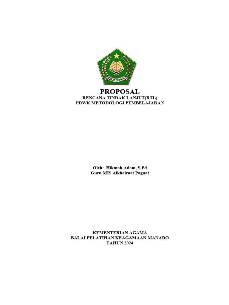 PROPOSAL RTL HIKMAH ADAM - Hikmah Adam | PDF