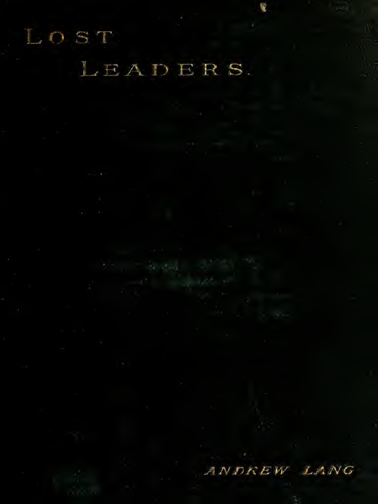 Lost Leaders by Andrew Lang | PDF | Pythagoras | Angling