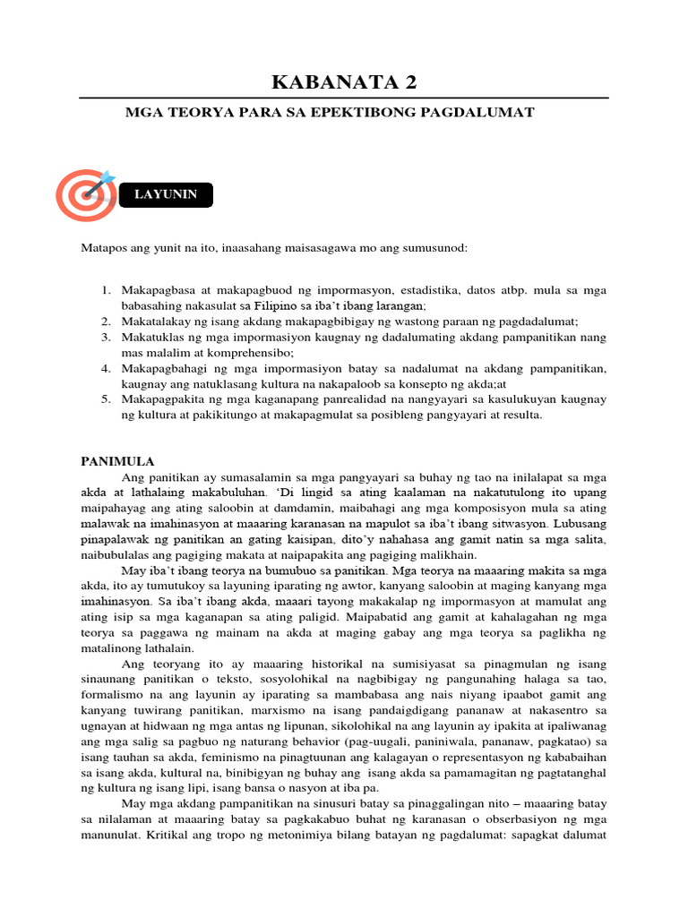 Fil 3-Aralin 2-Modyul 2 | PDF