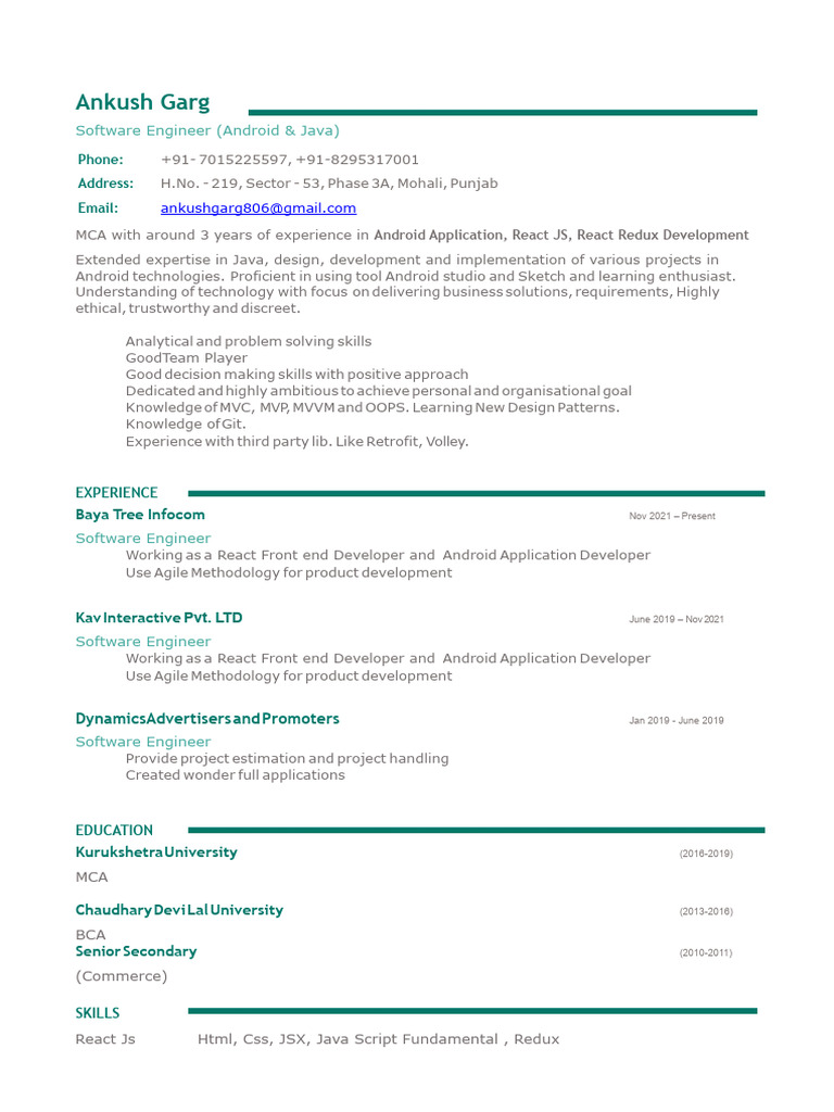 Java_Ankush_Resume | PDF | Mobile App | Android (Operating System) Java_Ankush_Resume | PDF | Mobile App | Android (Operating System)