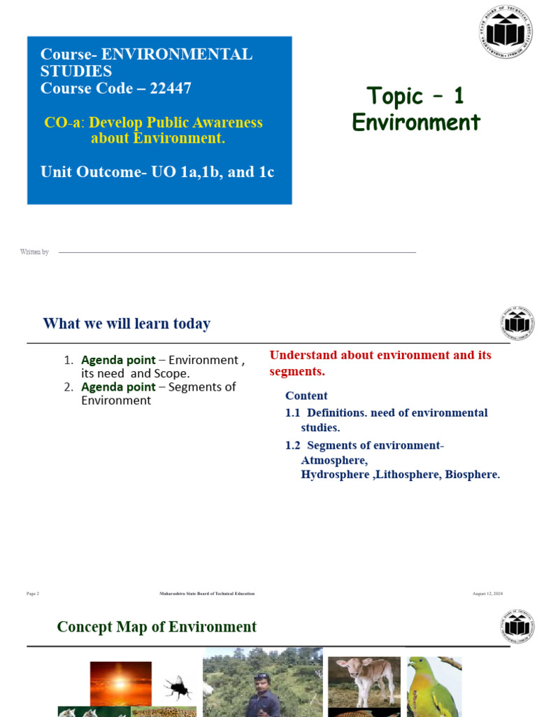1.environment A | PDF | Natural Environment | Earth