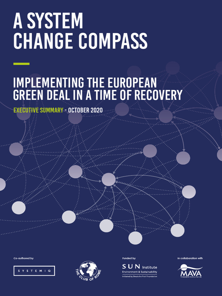 System Change Compass for Green Deal | PDF | Sustainability | European ...