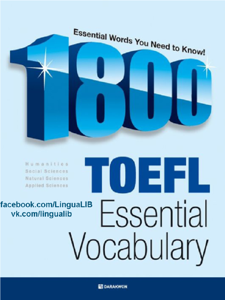 1800TOEFL Essential Vocabulary | PDF | Science | Natural Sciences