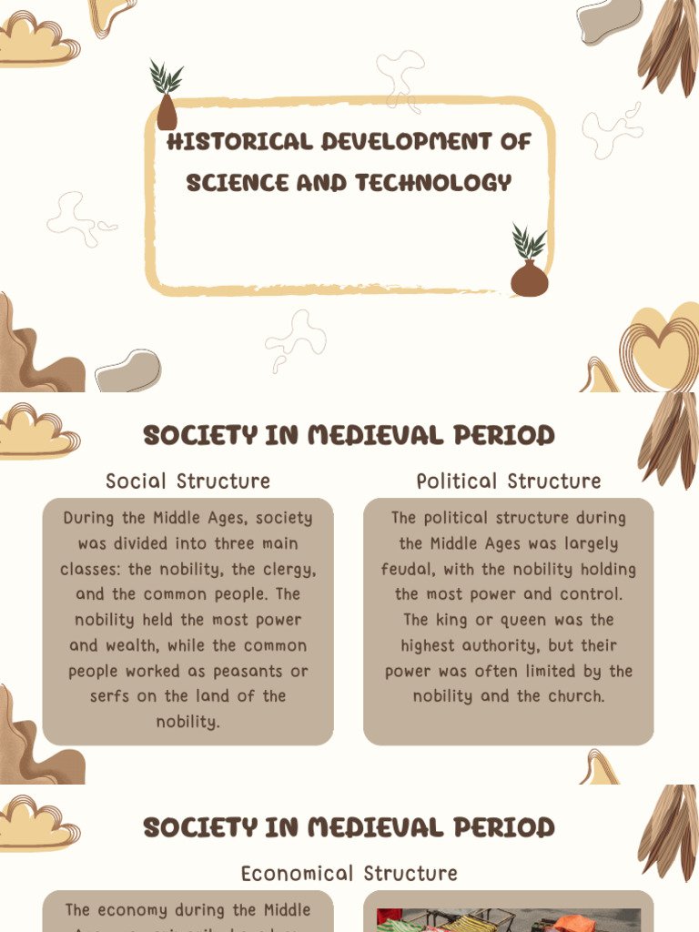 Historical Development of Science and Technology | PDF | Middle Ages ...