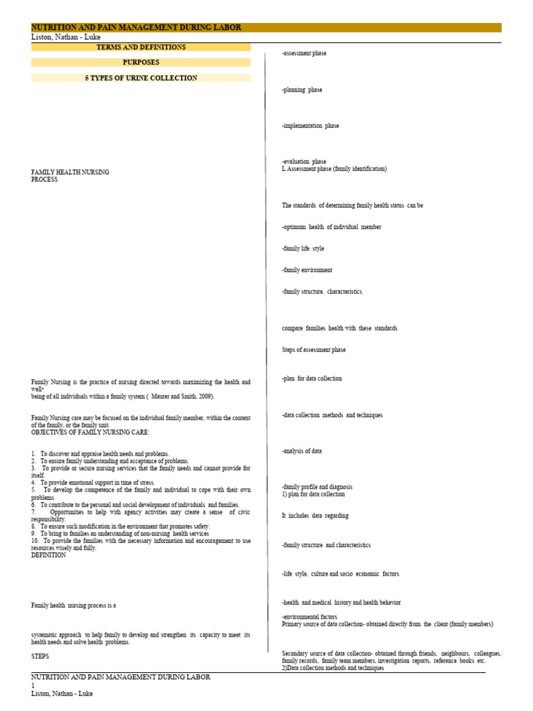 Family Nrsing Care Plan | PDF | Nursing | Medical Diagnosis