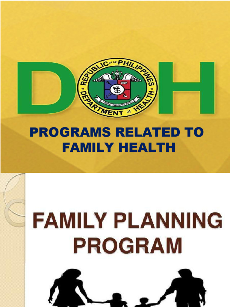 DOH FAMILY HEALTH PROGRAMS For Lecture | PDF | Birth Control | Family ...