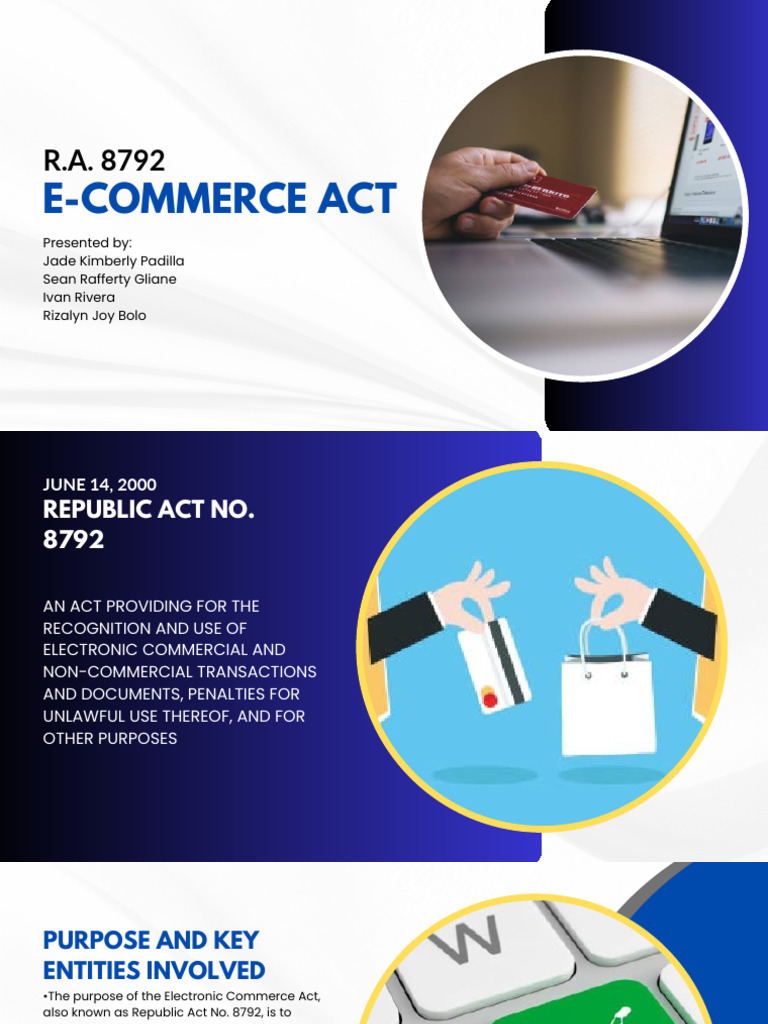 e-commerce-act | PDF | Commerce | E Commerce