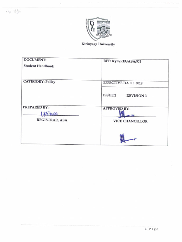 Student Handbook | PDF
