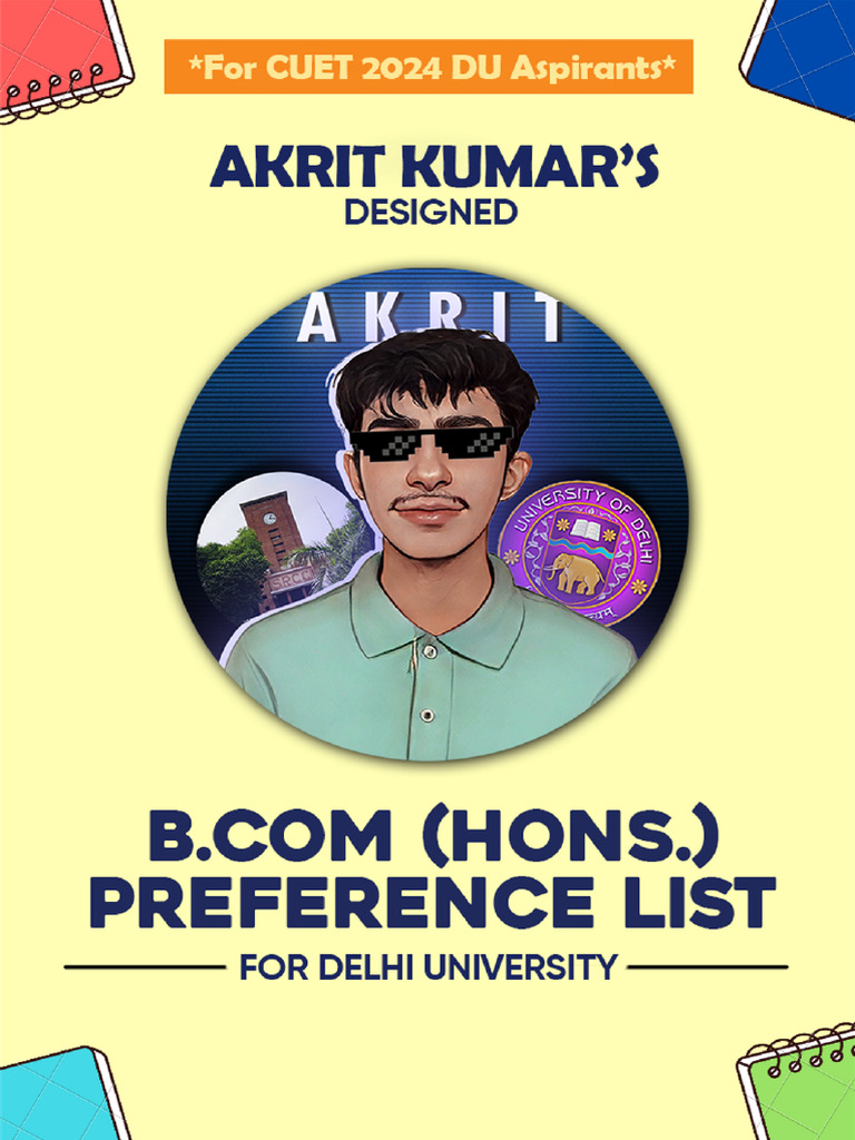 Hons Preference List by Akrit Kumar | PDF