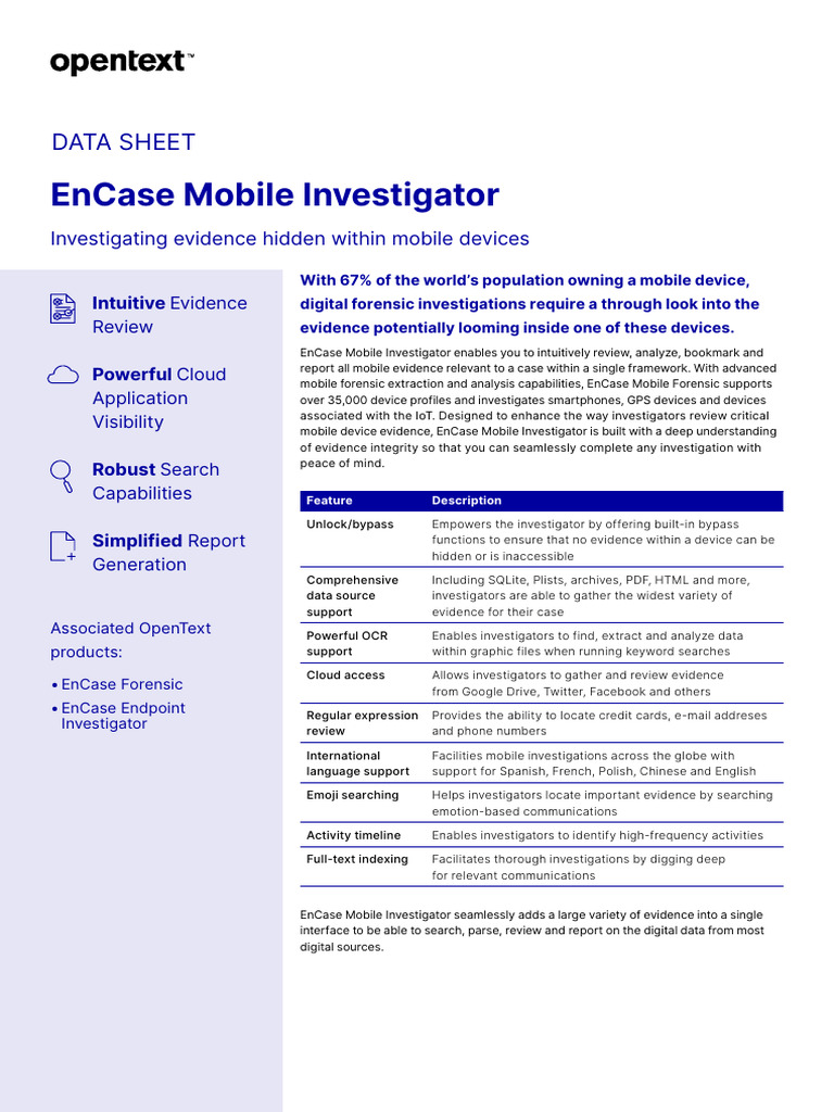 Opentext Ds Encase Mobile Investigator en | PDF | Mobile App | Mobile ... Opentext Ds Encase Mobile Investigator en | PDF | Mobile App | Mobile ...