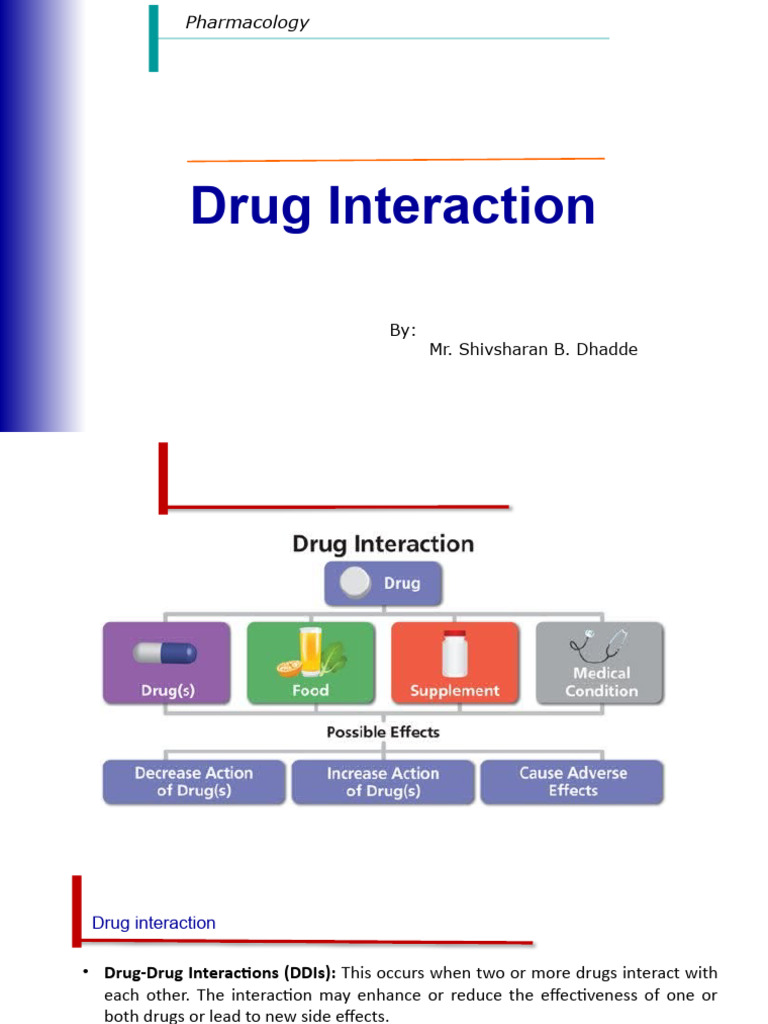 1.C. Drug Interaction-Session I | PDF | Drugs | Pharmacology