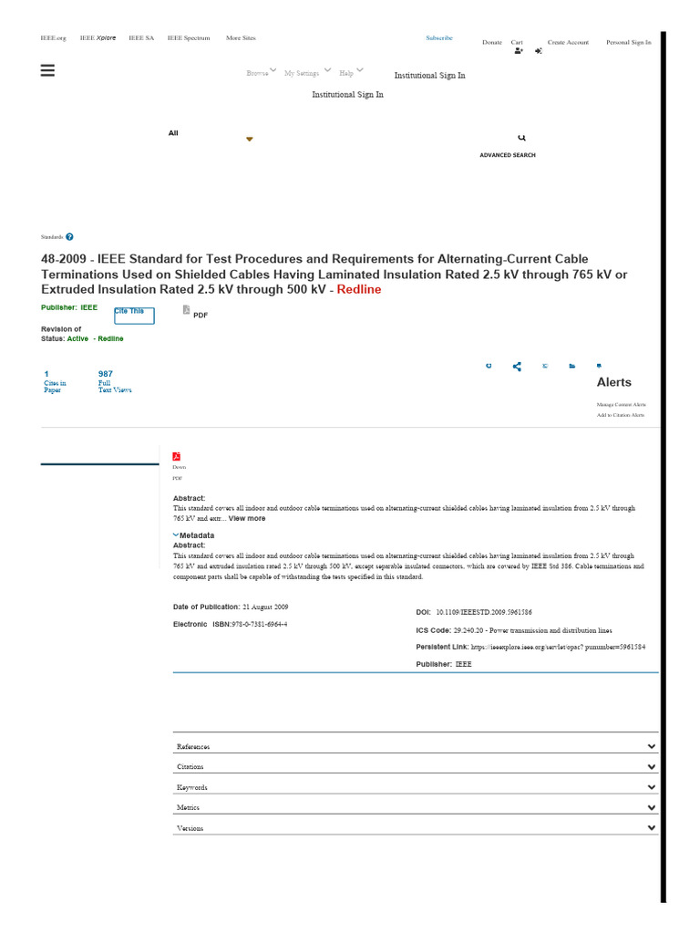 Redline: Institutional Sign in Institutional Sign in | PDF | Insulator ...