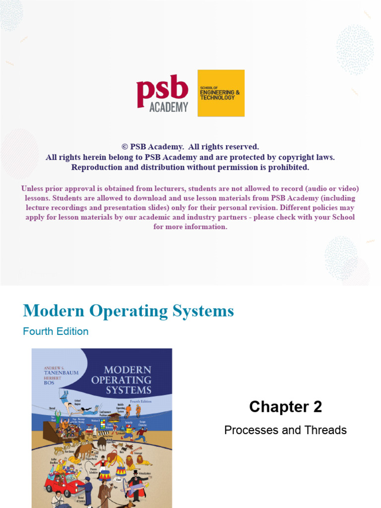 Chapter02-Processes and Threads | PDF | Scheduling (Computing) | Thread (Computing)