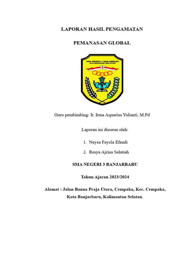 LAPORAN HASIL PENGAMATAN Neysa's | PDF