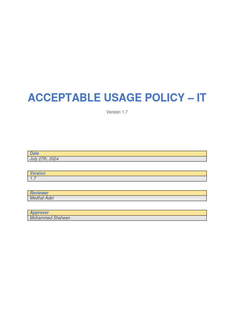 AUP Form 1.7 Saif | PDF | Password | Security
