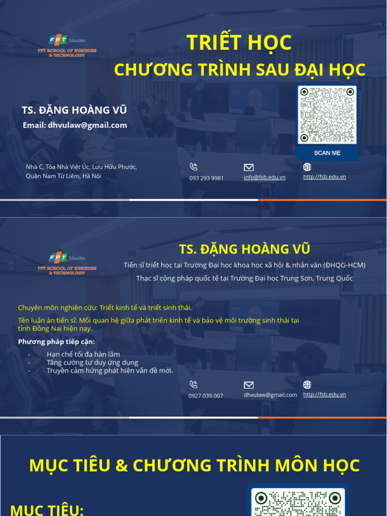 Bai Giang Triet Hoc (FPT - PPT - Final) | PDF