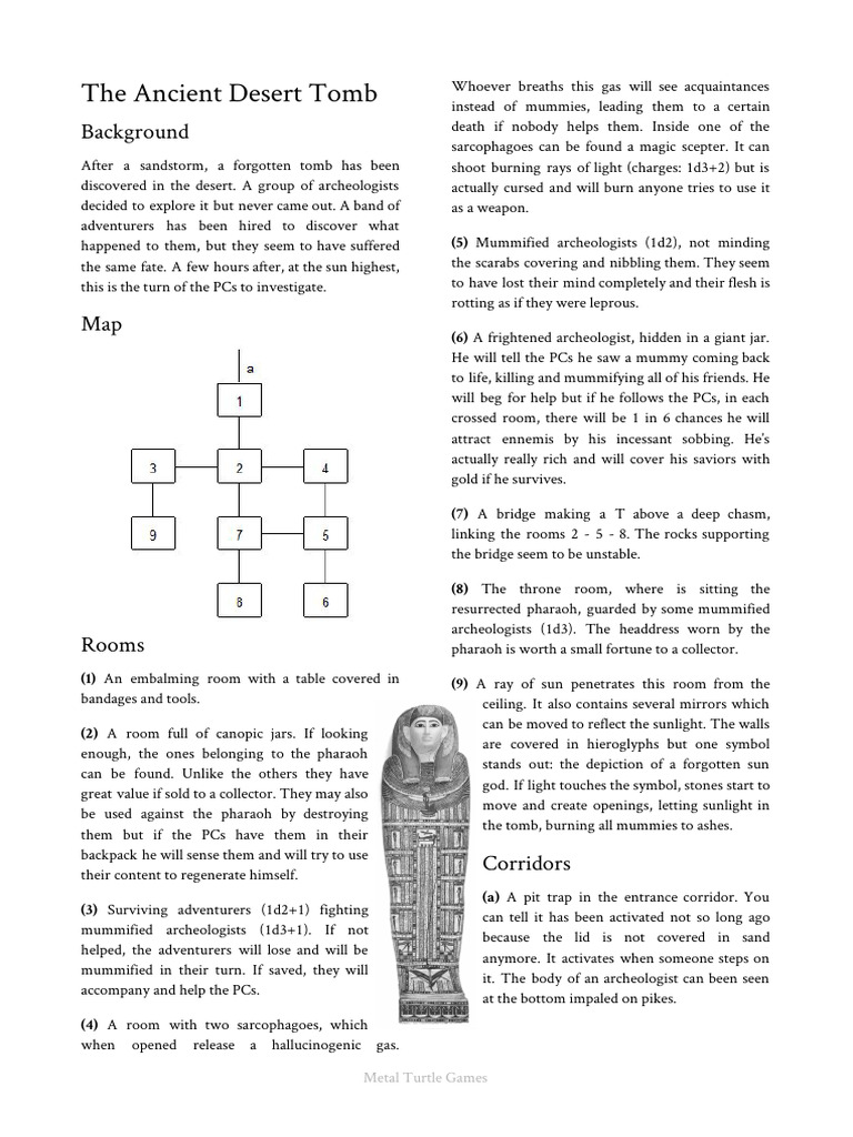 Ancient Desert Tomb | PDF | Mummy
