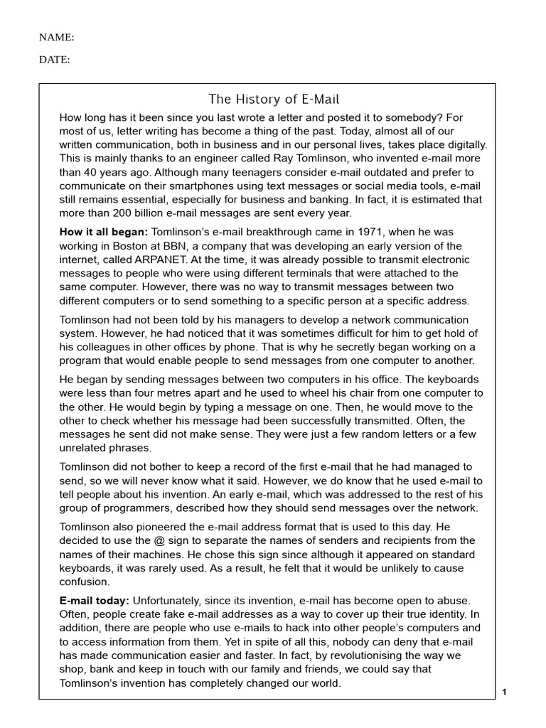 Reading and Writing Unit 1 | PDF | Communication | Cyberspace