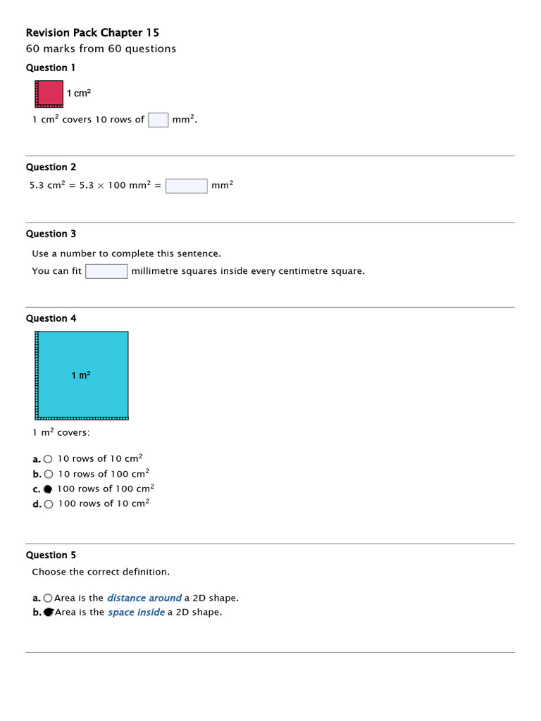 Area Calculations and Conversions | PDF | Area | Length
