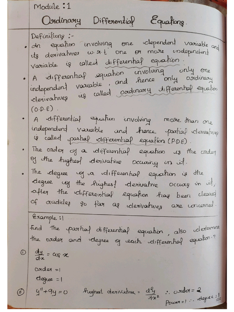 Differential Equation | PDF