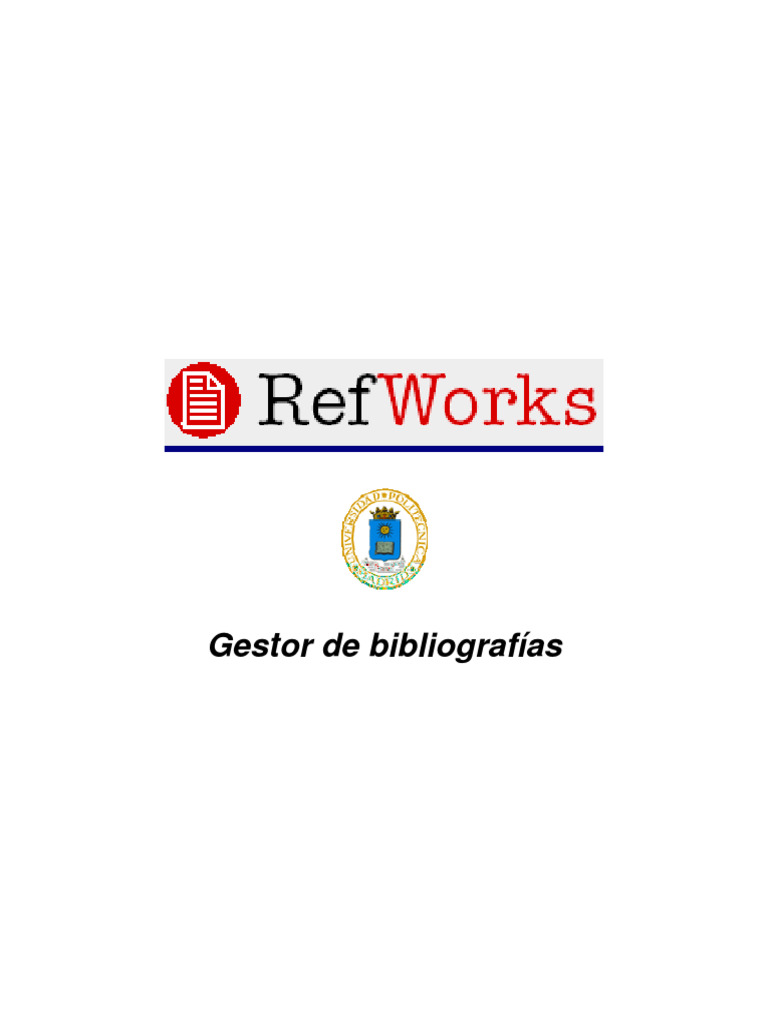 Manual RefWorks 08-02-2007 | PDF | Bases de datos | Microsoft Word