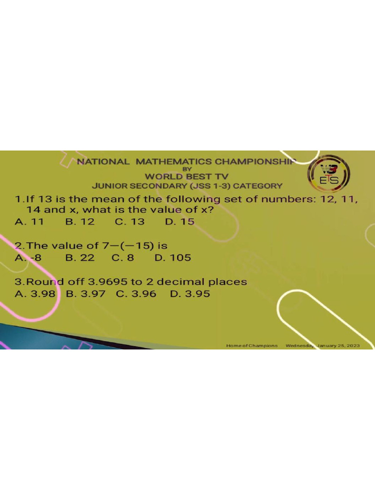 Practice Math Quiz Questions 1 500 Pdf