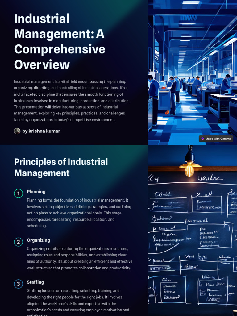 Industrial Management Essentials | PDF | Inventory | Lean Manufacturing
