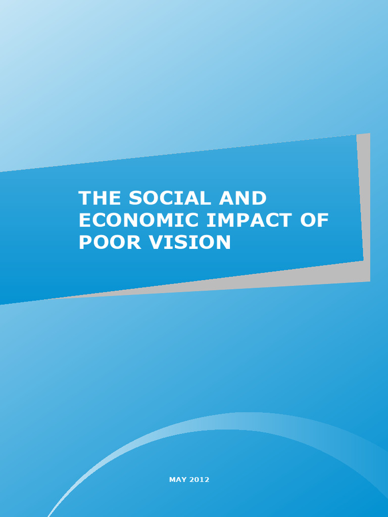 Economic Impact of Poor Vision | PDF | Visual Impairment | Risk