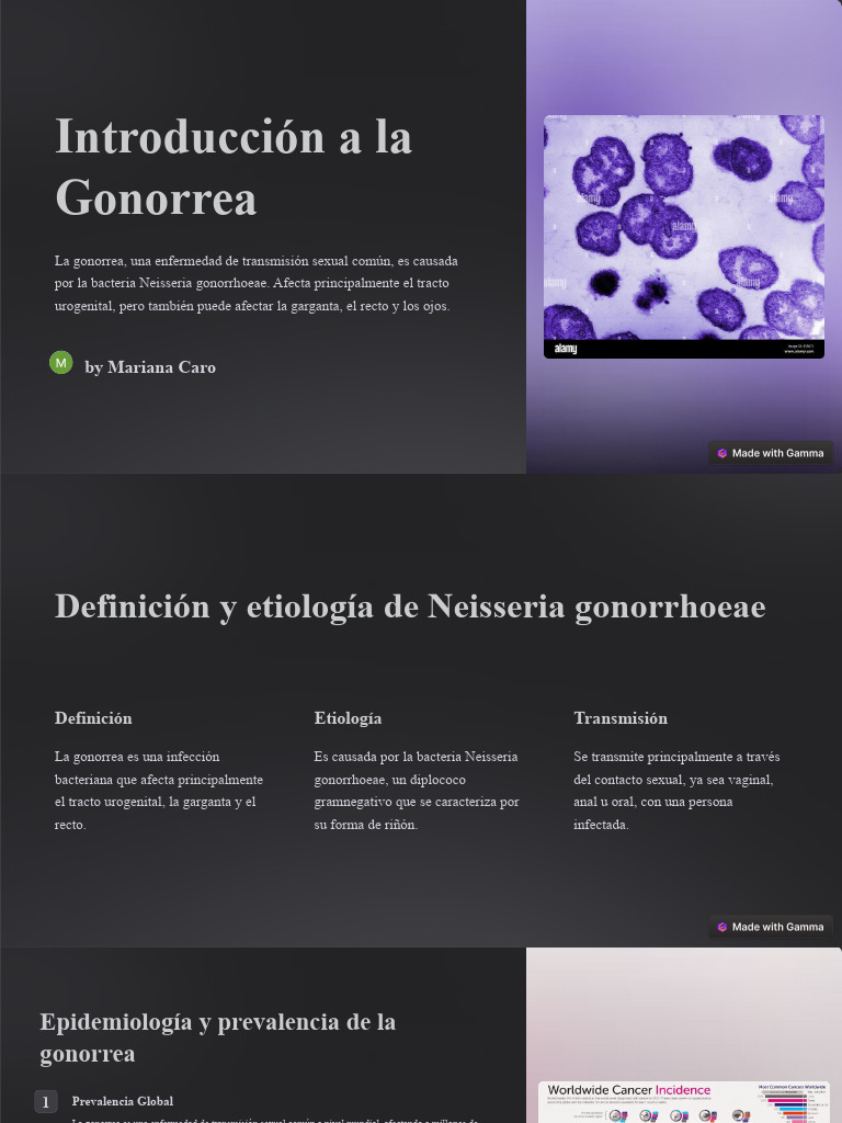 Introduccion A La Gonorrea | PDF | Infección transmitida sexualmente | Ciencias de la Salud