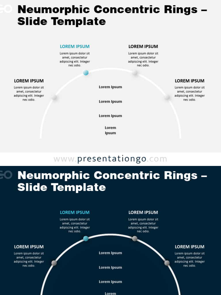 Neumorphic Concentric Rings Template | PDF