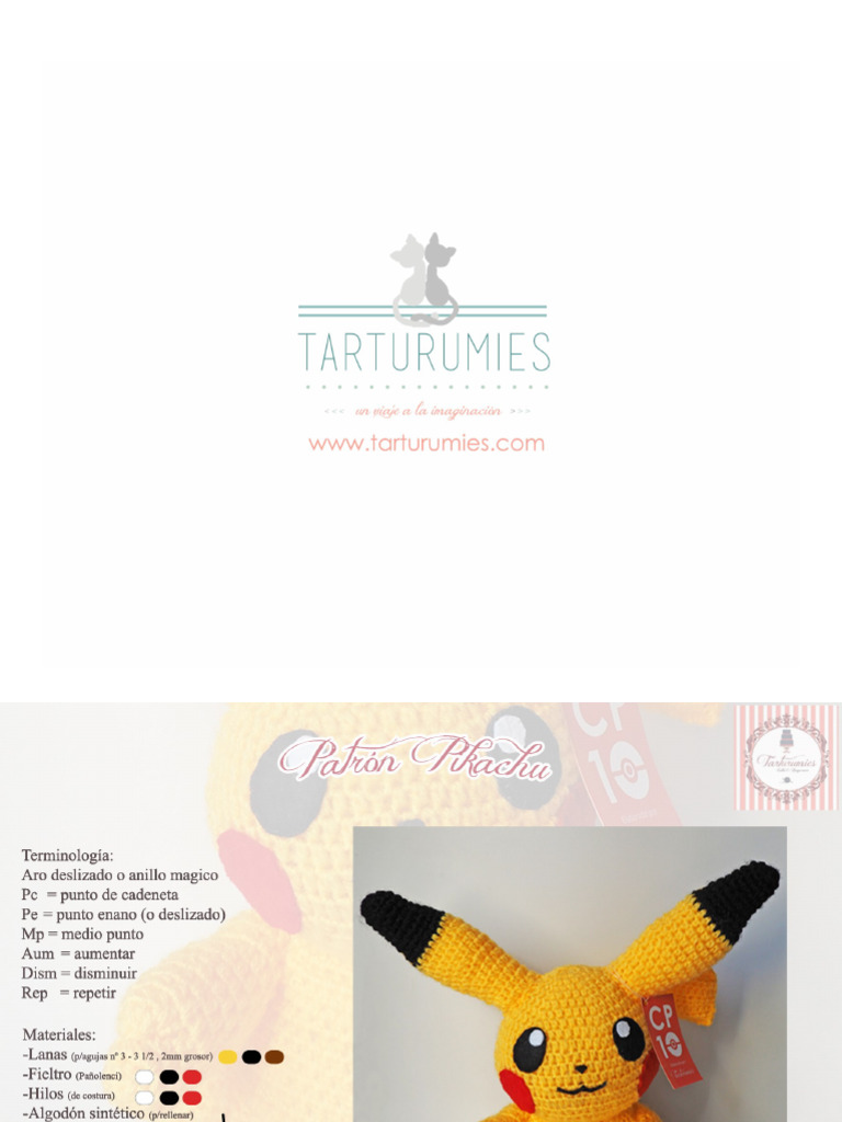 PATRÓN POKÉMON PIKACHU Crochet | PDF