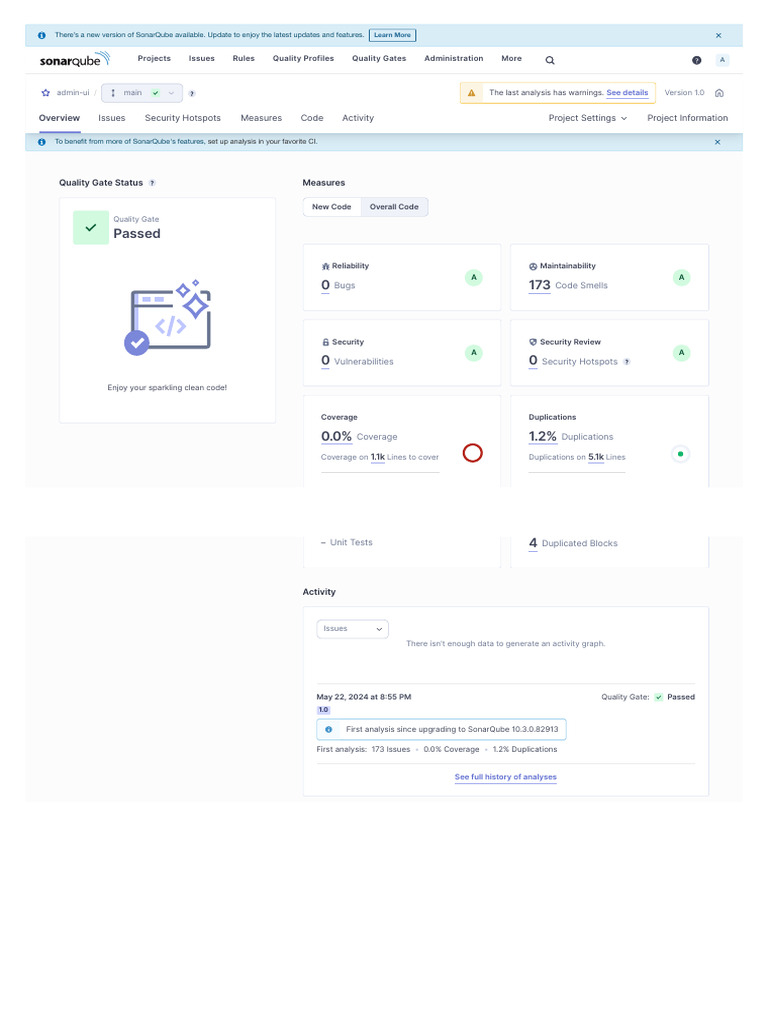 SonarQube 10.3 Analysis Overview | PDF | Systems Engineering | Software