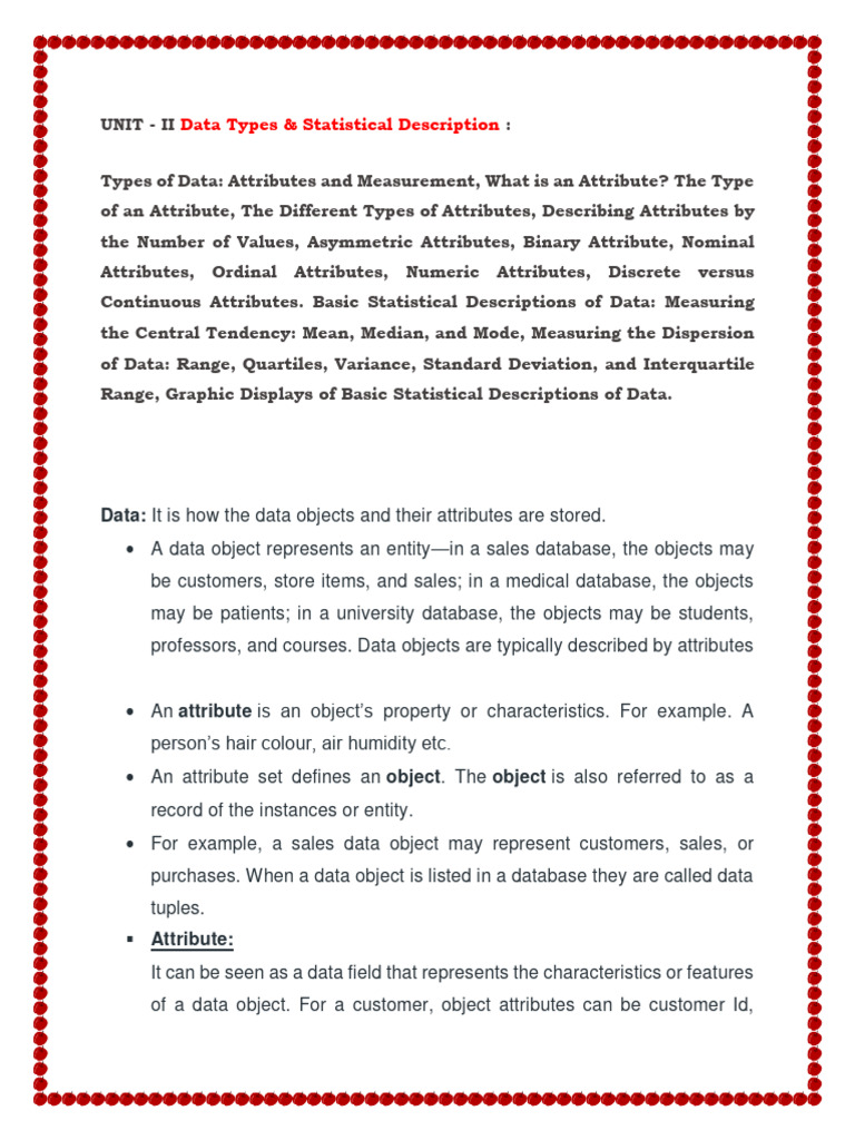 Unit 2 Final Ids | PDF | Statistics | Histogram