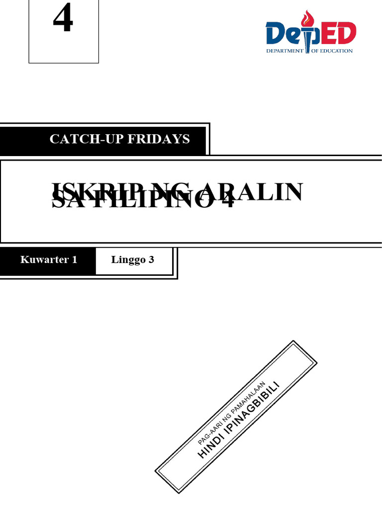 CO-2024-LS-Q1 - Week 3-Grade 4-CUF-Filipino-RVHP | PDF