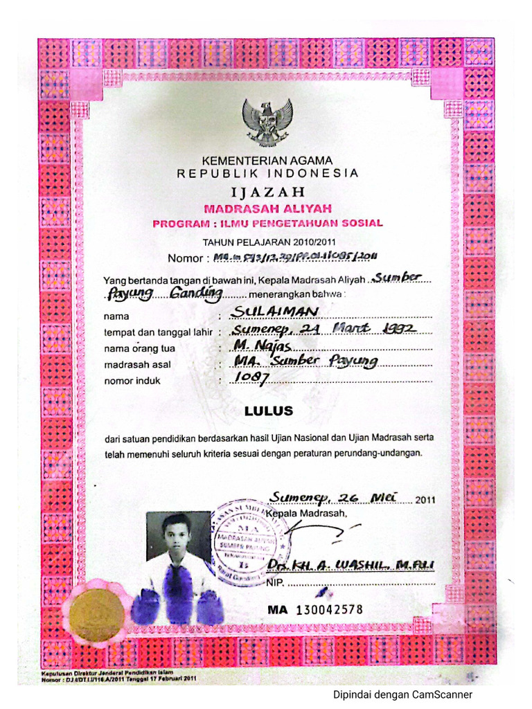 Ijazah 1 | PDF