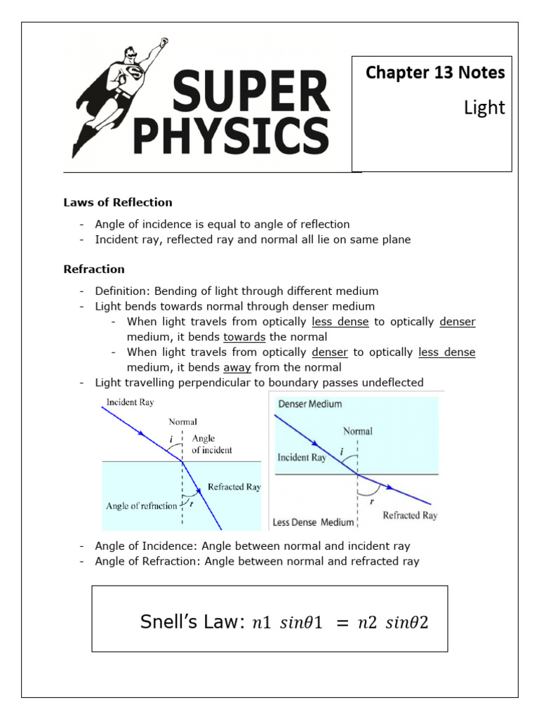C13 Light Notes | PDF | Electromagnetic Induction | Inductor